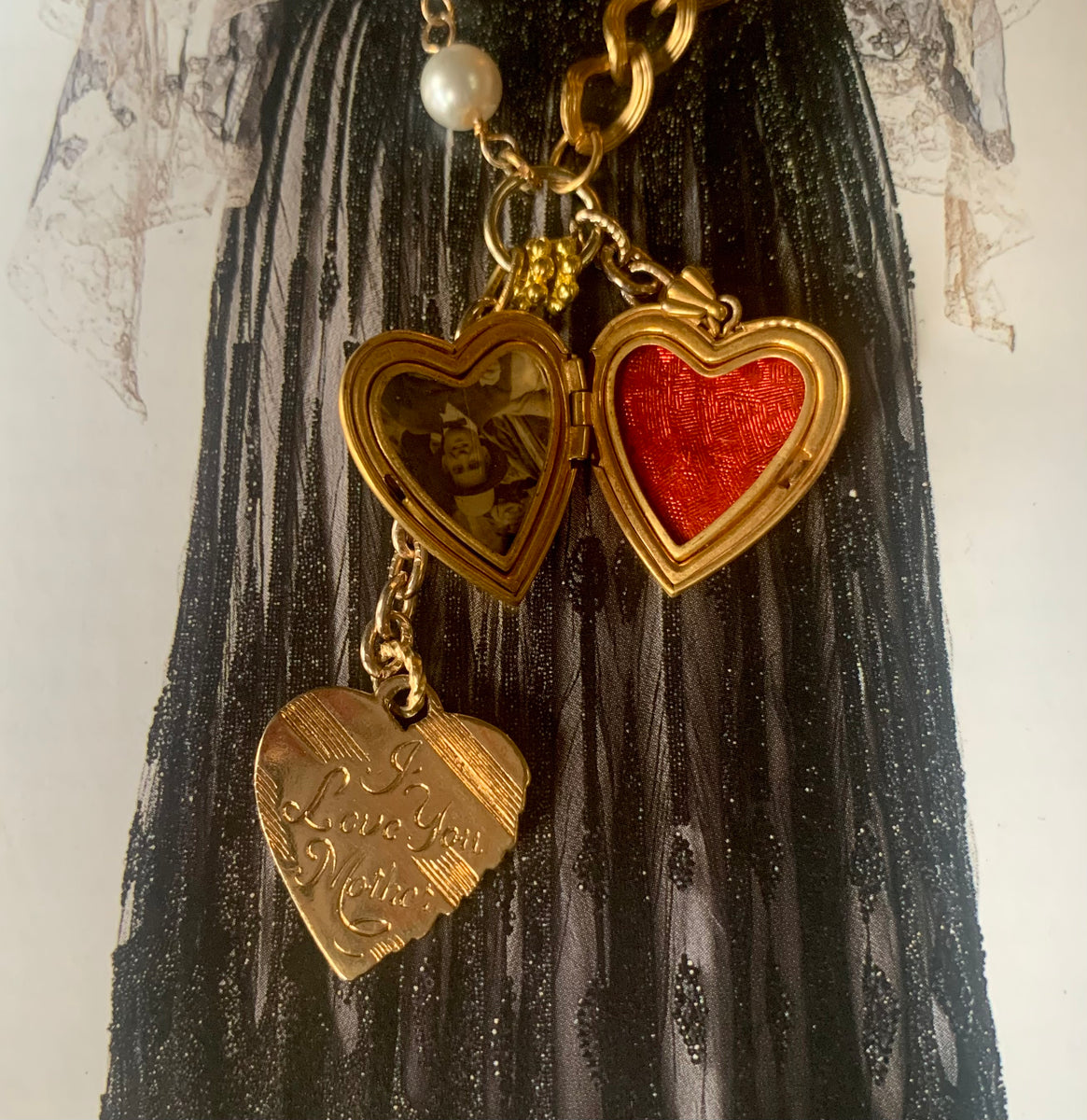 Pearl Heart Locket – Closures-Remnants