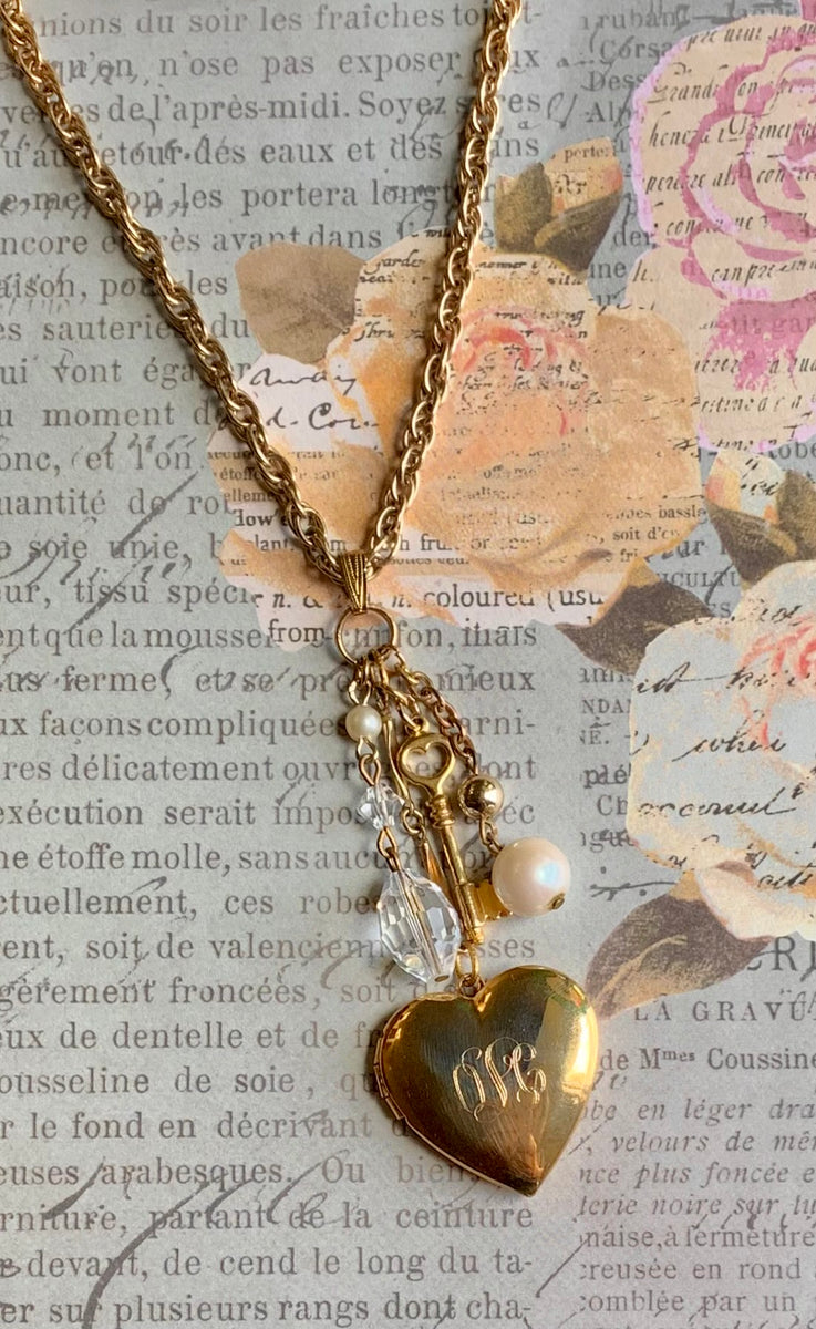 Monogramed Heart Locket – Closures-Remnants